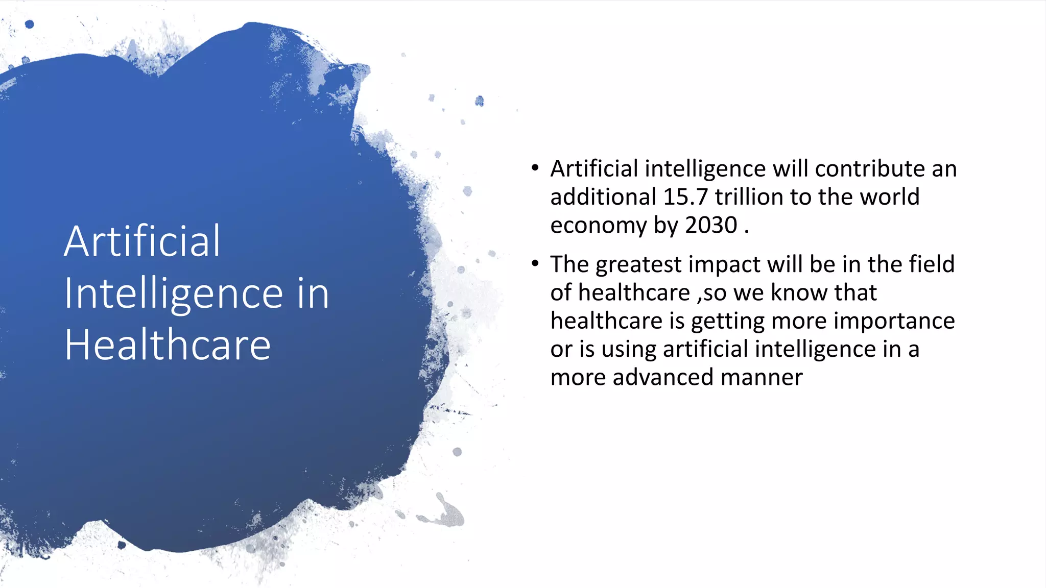 Ai in healthcare | PPTX