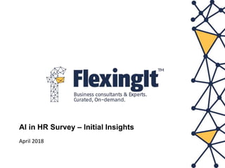 AI in HR survey - Key Insights | PPT