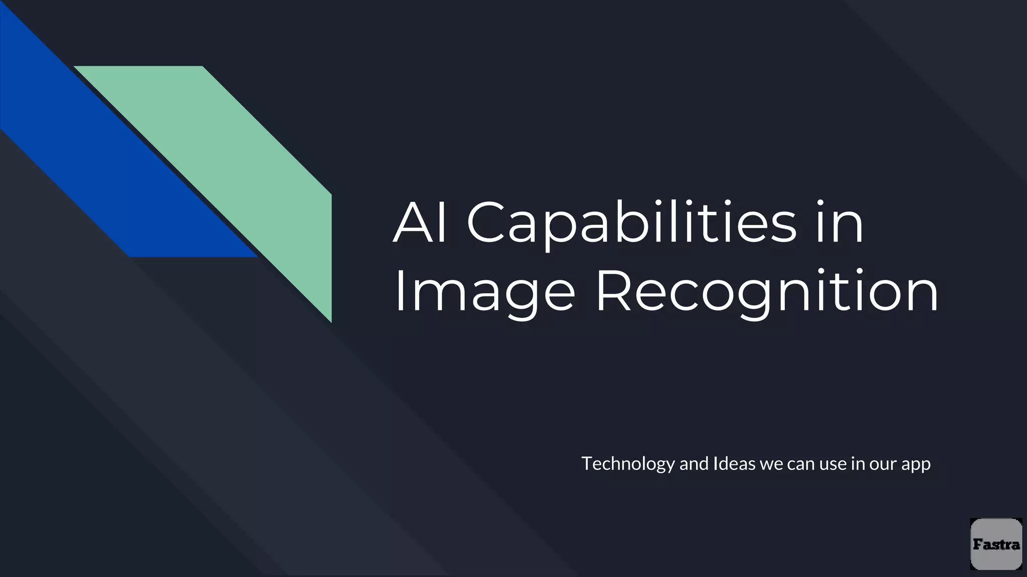 AI in image recognition | PPTX
