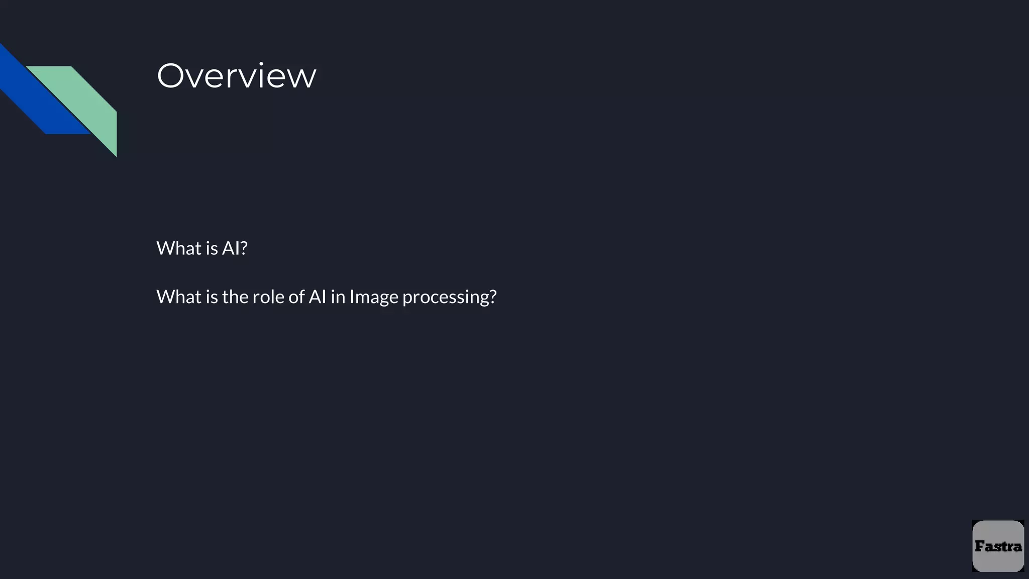 AI in image recognition | PPTX