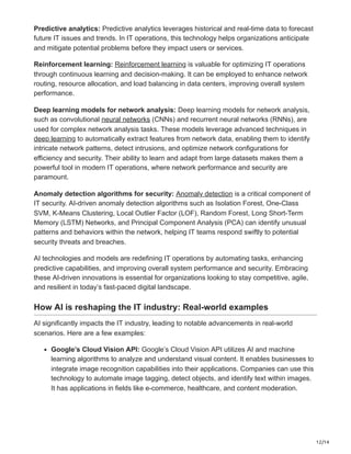 AI IN INFORMATION TECHNOLOGY: REDEFINING OPERATIONS AND RESHAPING STRATEGIES.pdf | Internet ...