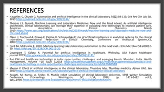 Artificial Intelligence in Laboratory Services in Healthcare Sector | PPTX