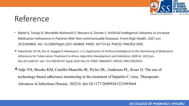 Artificial intelligence in Medication adherance.pptx