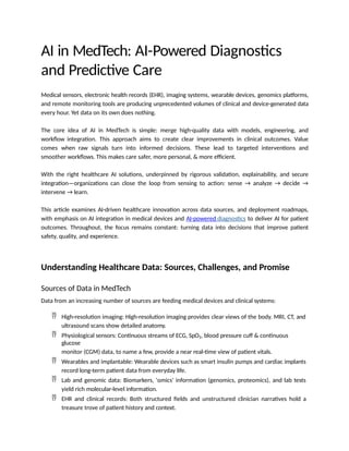 AI in MedTech - AI-Powered Diagnostics and Predictive Care.pptx