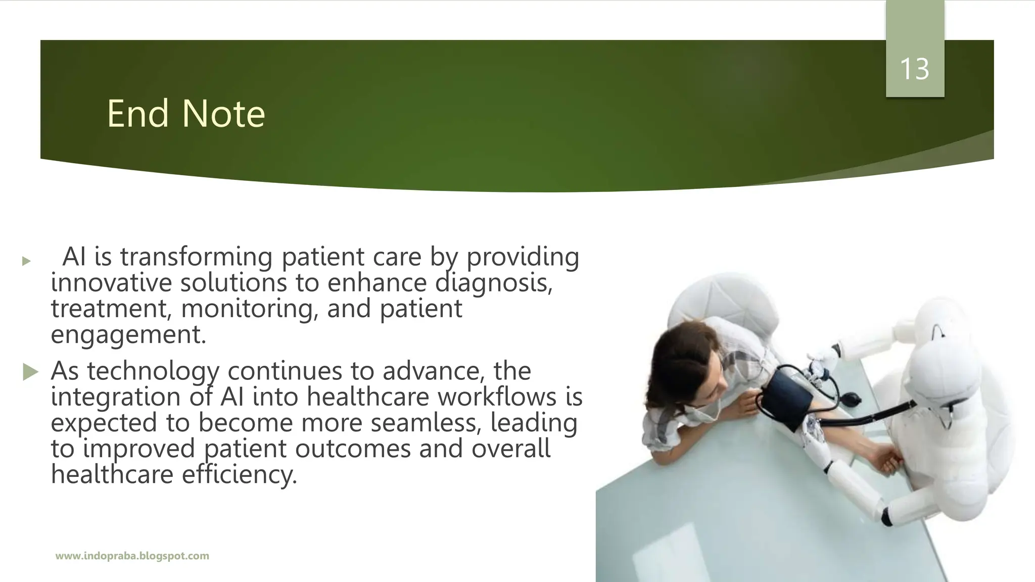 AI in Patient Care.pptx Artificial Intelligence in Patient Care | PPTX