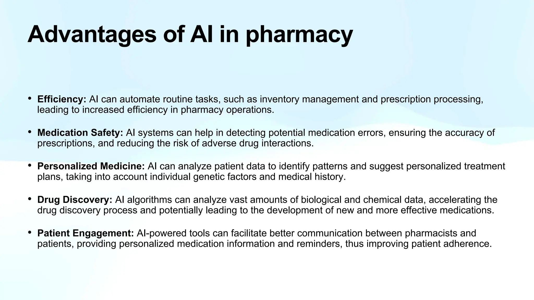 AI in pharmacy: Revolutionizing Healthcare | PPTX