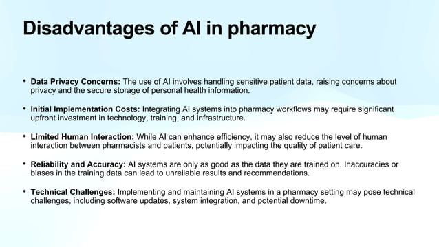 AI in pharmacy: Revolutionizing Healthcare | PPTX