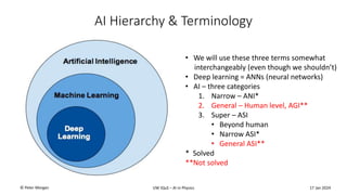 AI in Physics - University of Washington 2024 | PPTX