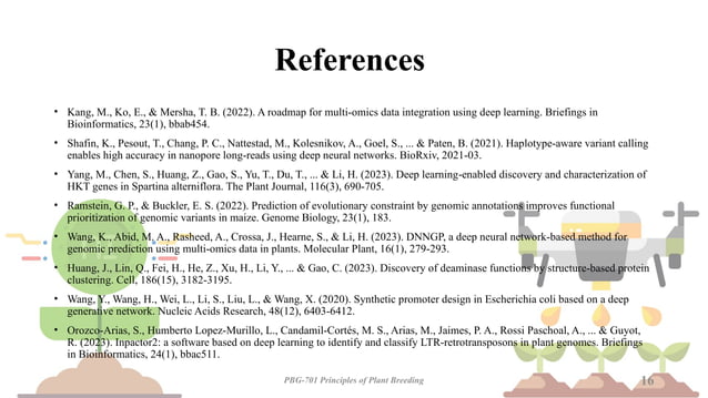 Artificial Intelligence in Plant Breeding | PPTX