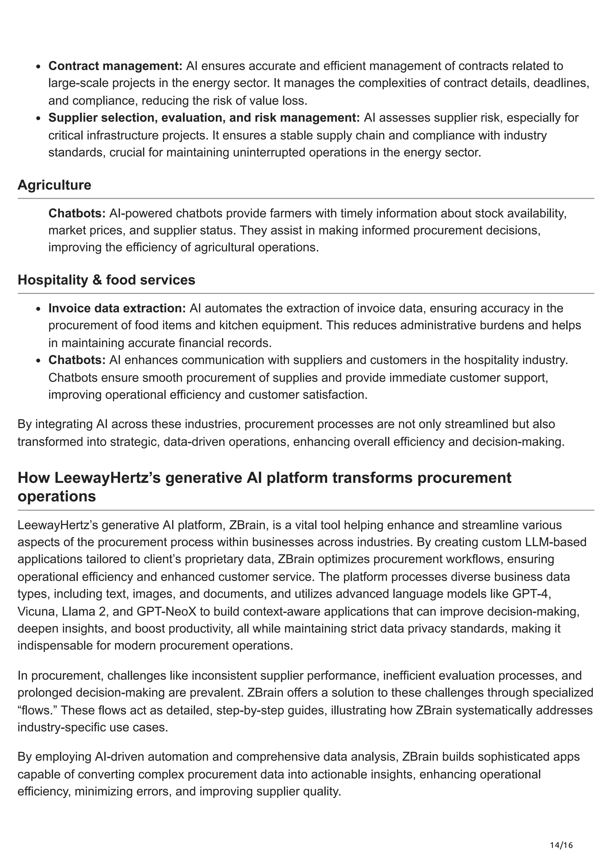 AI IN PROCUREMENT: REDEFINING EFFICIENCY THROUGH AUTOMATION | PDF