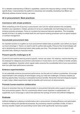 AI IN PROCUREMENT: REDEFINING EFFICIENCY THROUGH AUTOMATION | PDF