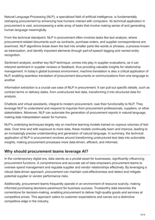 AI IN PROCUREMENT: REDEFINING EFFICIENCY THROUGH AUTOMATION | PDF