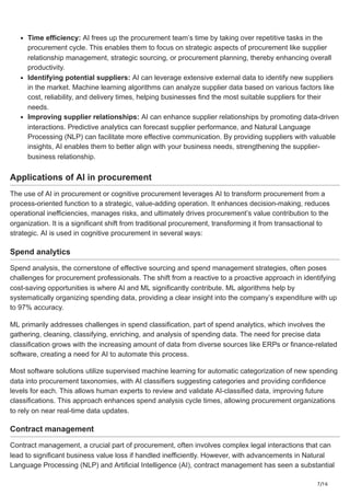 AI IN PROCUREMENT: REDEFINING EFFICIENCY THROUGH AUTOMATION | PDF | Technology Industry | Industries