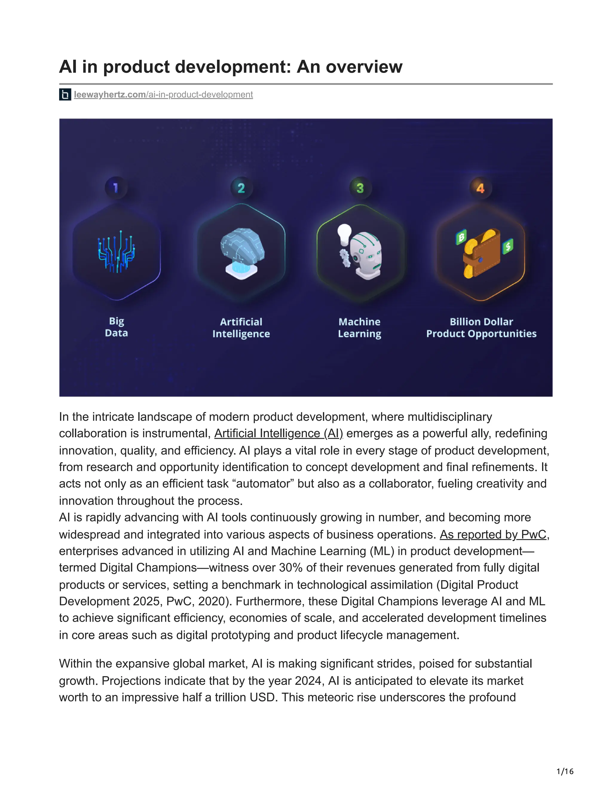 AI in product development An overview.pdf | Technology Industry ...