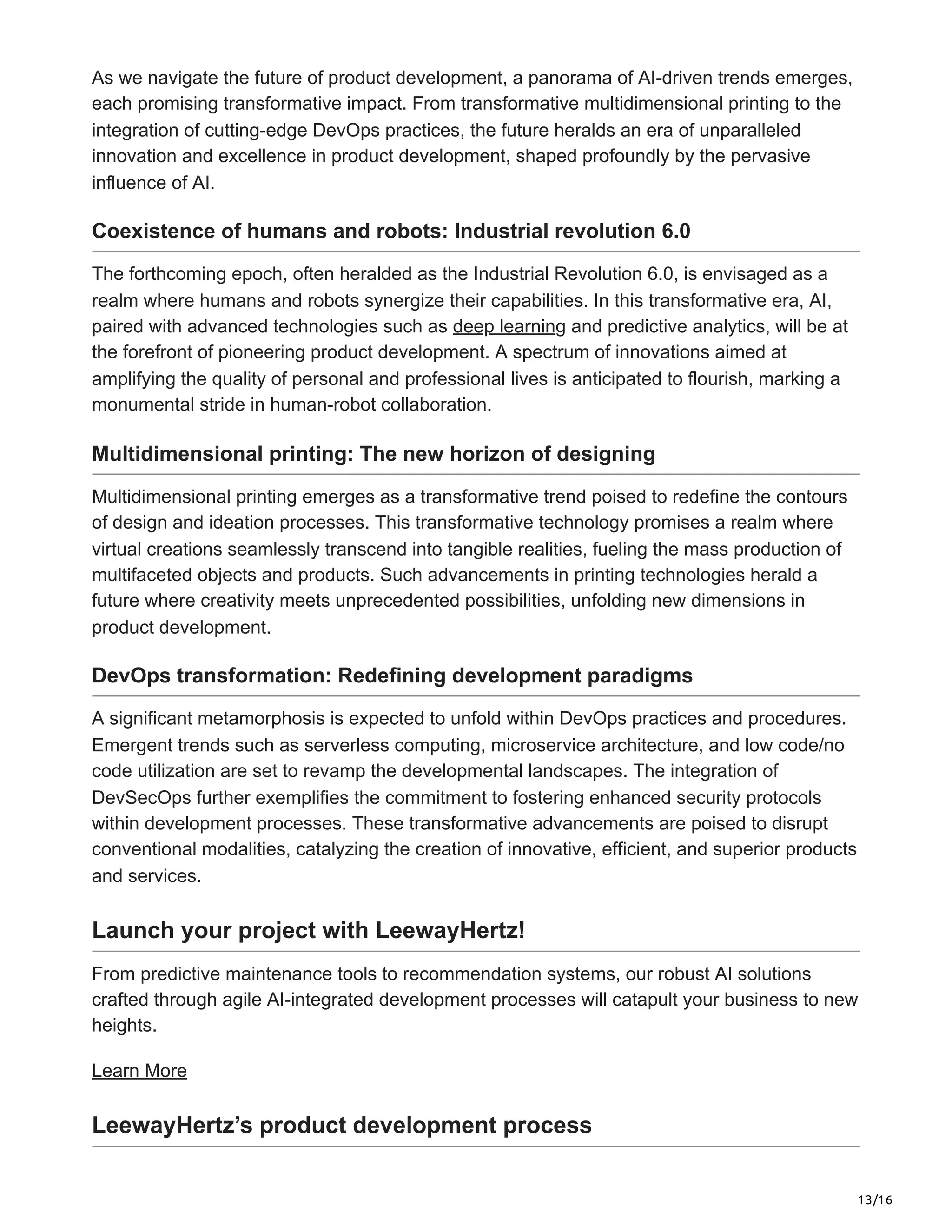 AI in product development An overview.pdf | Technology Industry ...