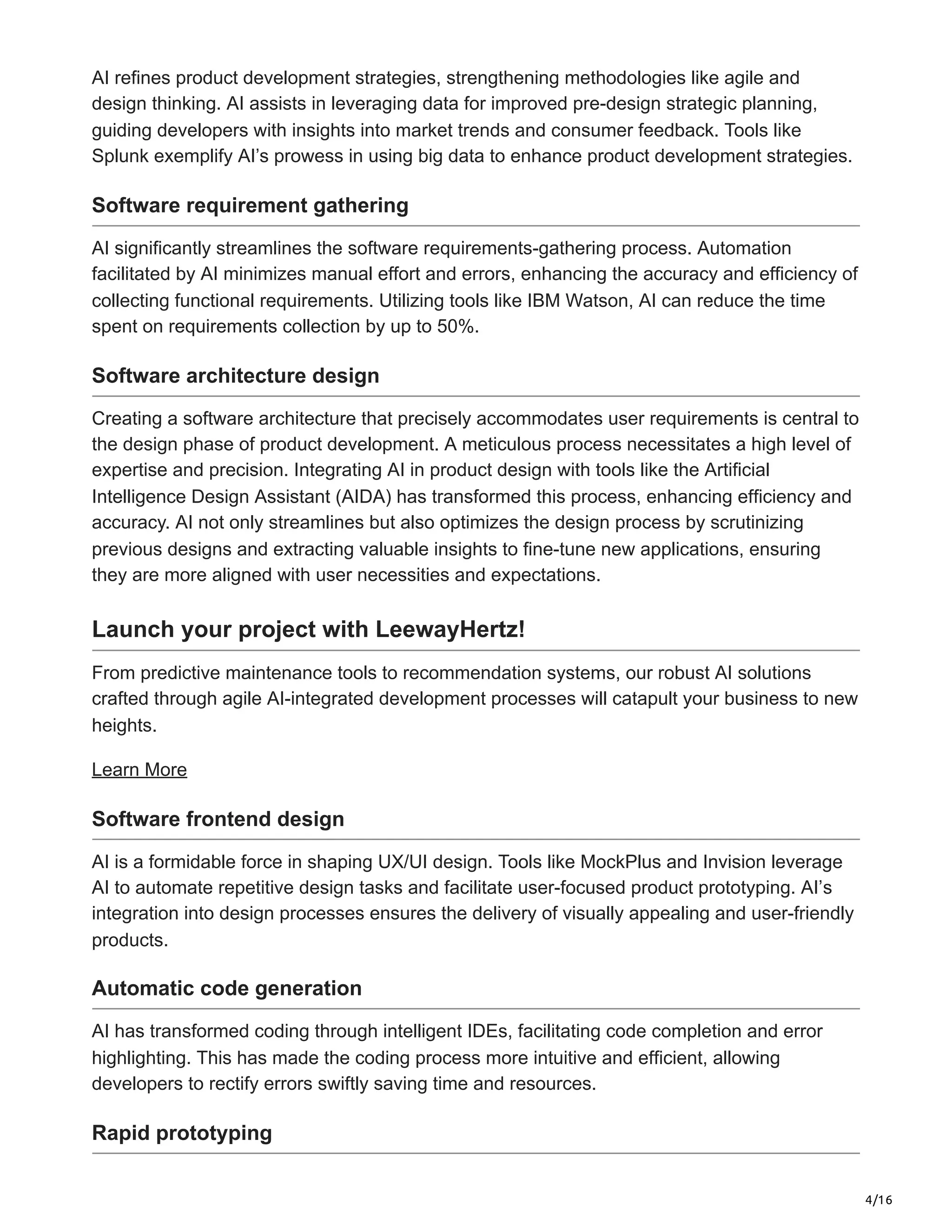 AI in product development An overview.pdf | Technology Industry ...