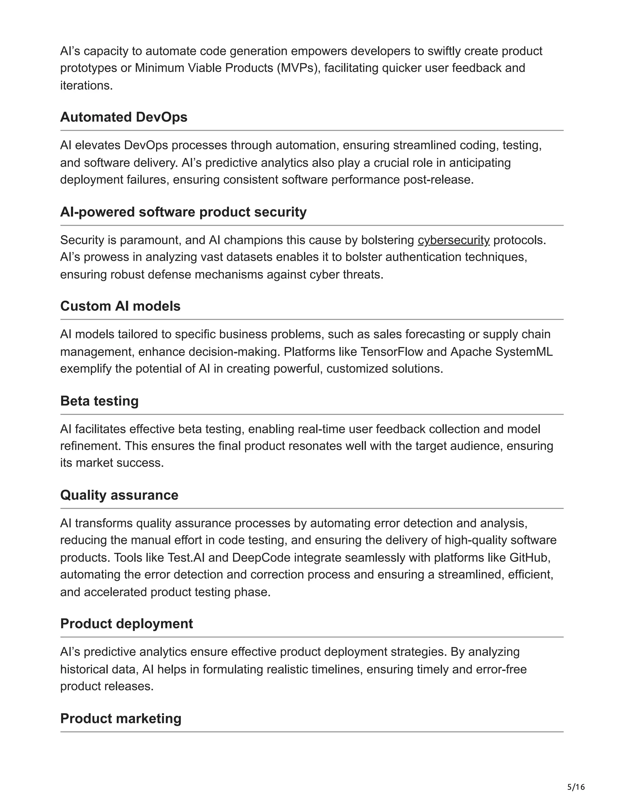 AI in product development An overview.pdf | Technology Industry | Industries