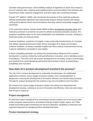 AI in product development An overview.pdf | Technology Industry ...