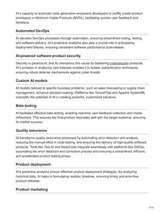 AI in product development An overview.pdf | Technology Industry ...