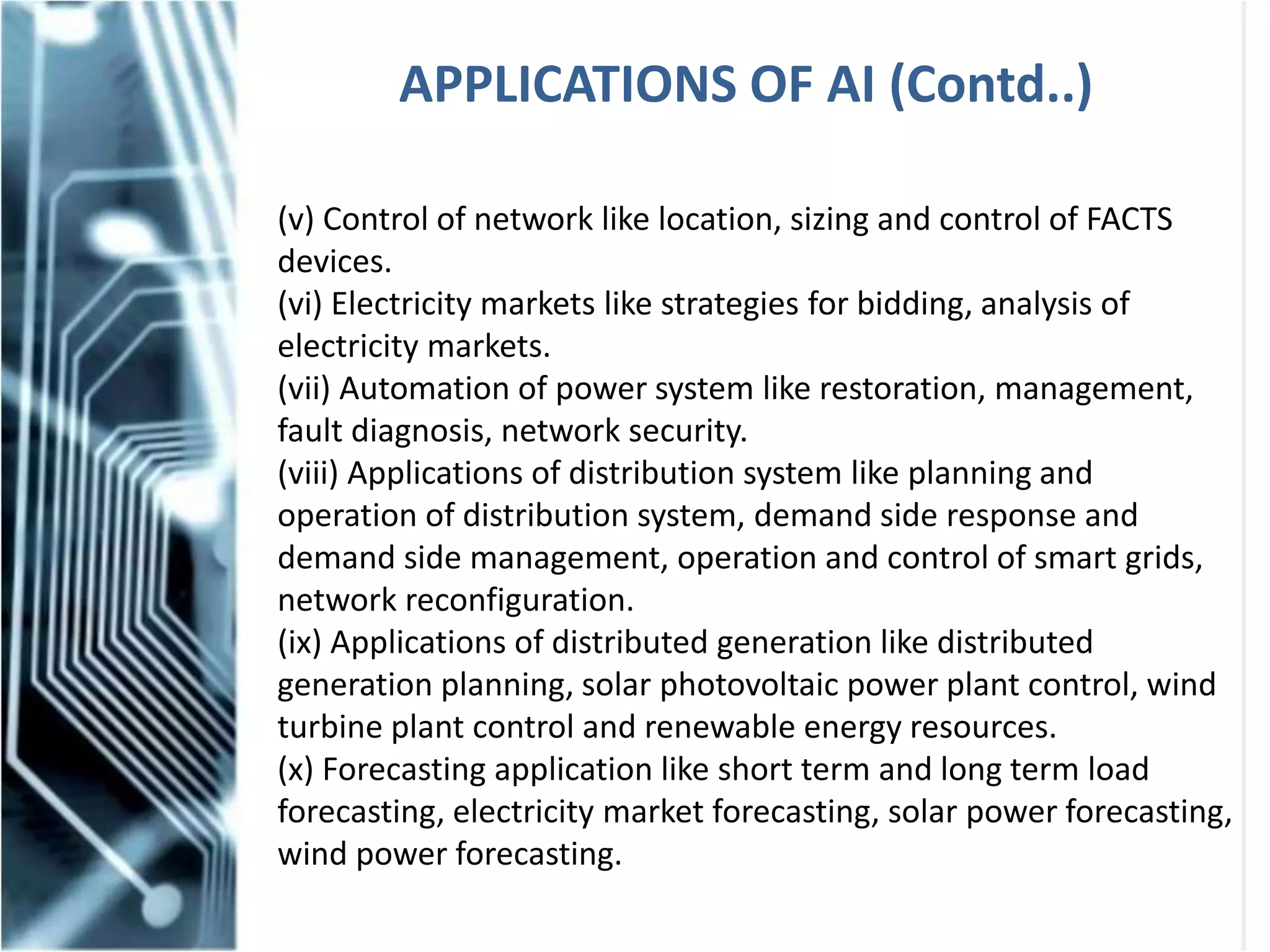 Artificial Intelligence in Power Systems | PPTX