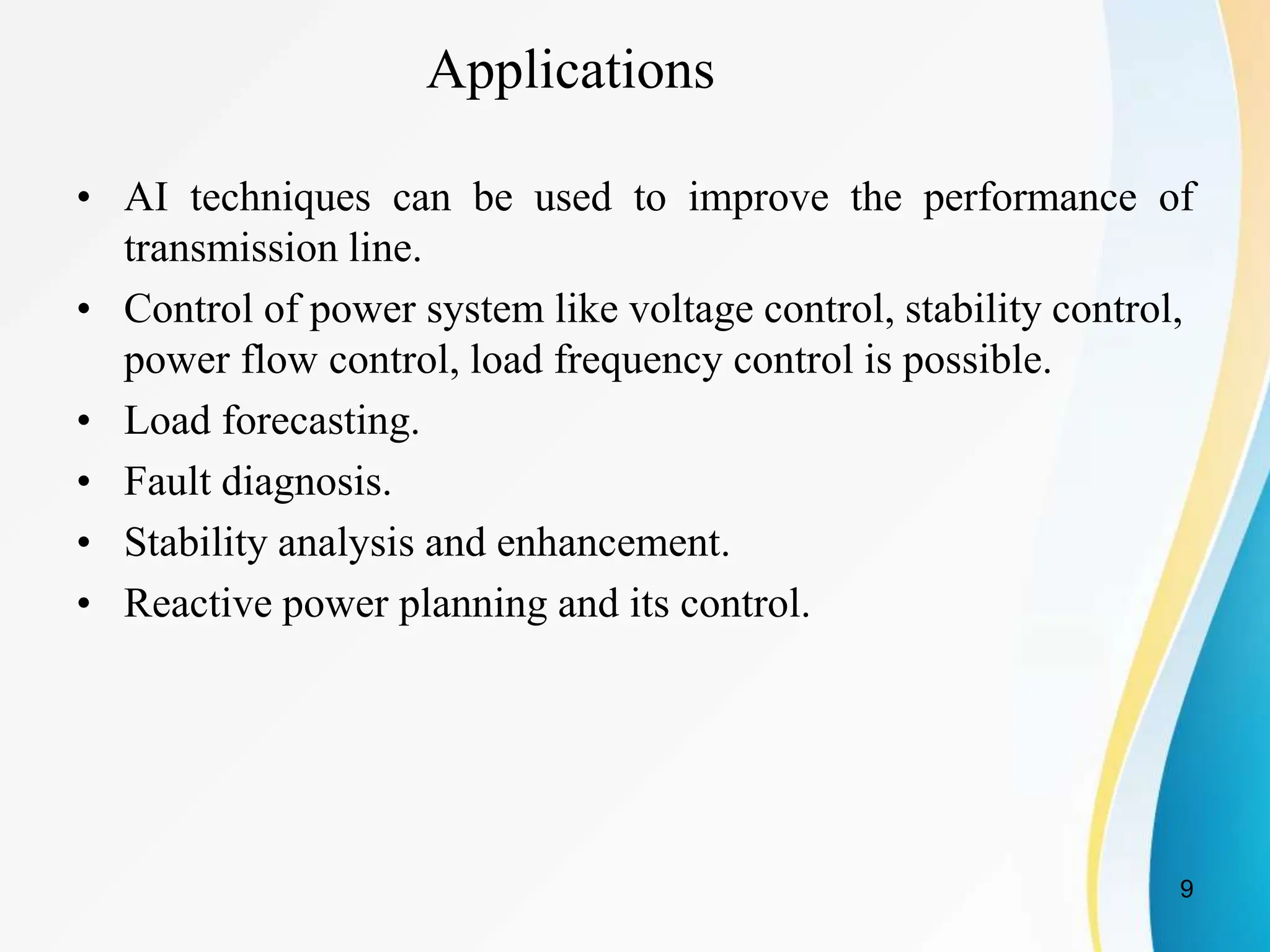 Artificial Intelligence in Power System overview | PPTX