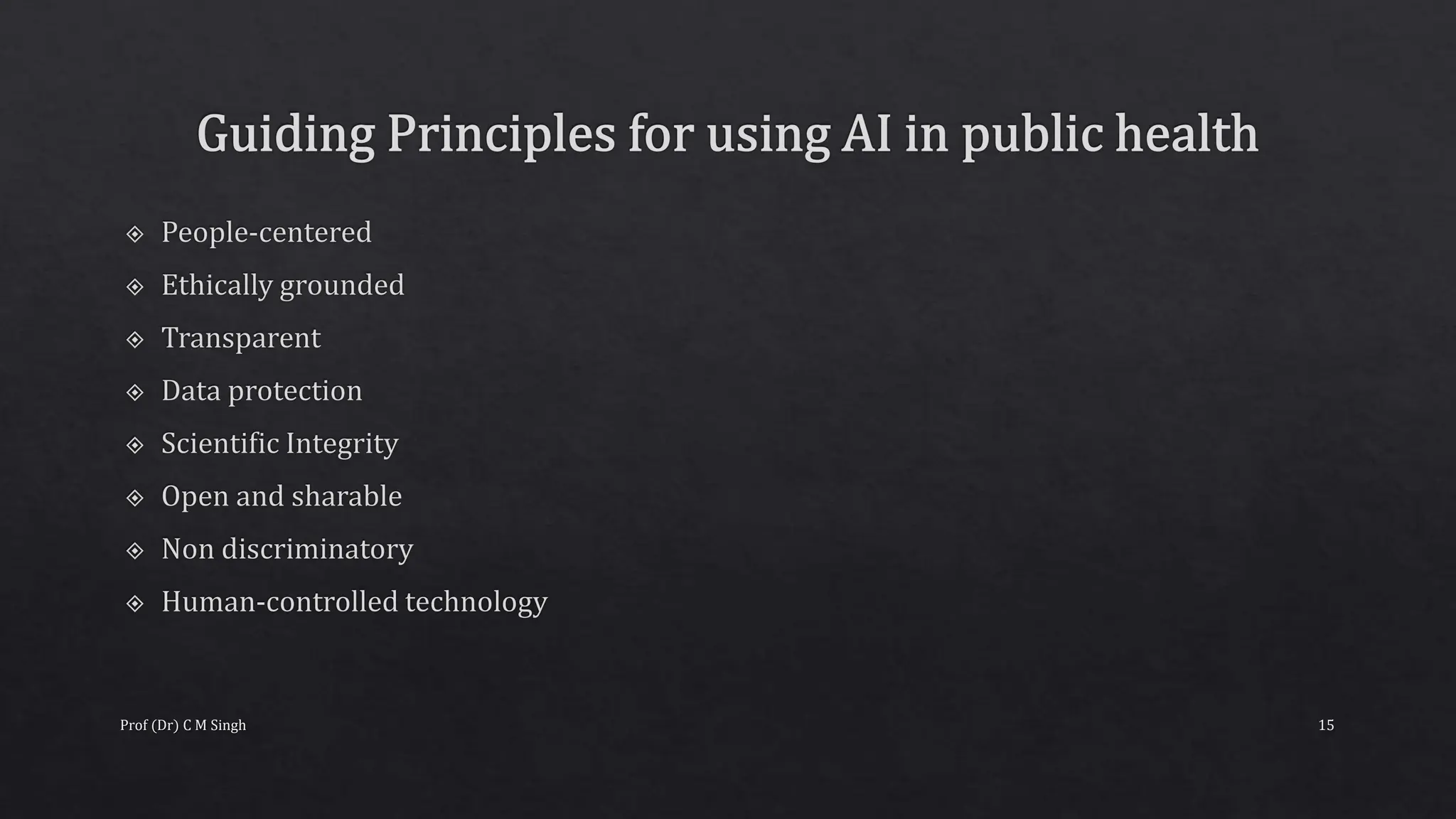 Artificial Intelligence in Public Health | PPTX