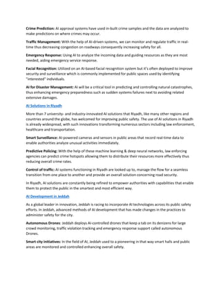 How is AI used in public safety in the KSA? | PDF