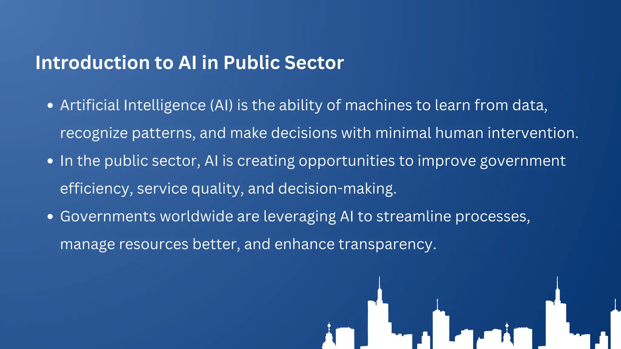 AI in Public Sector: Transforming Government Services | PDF