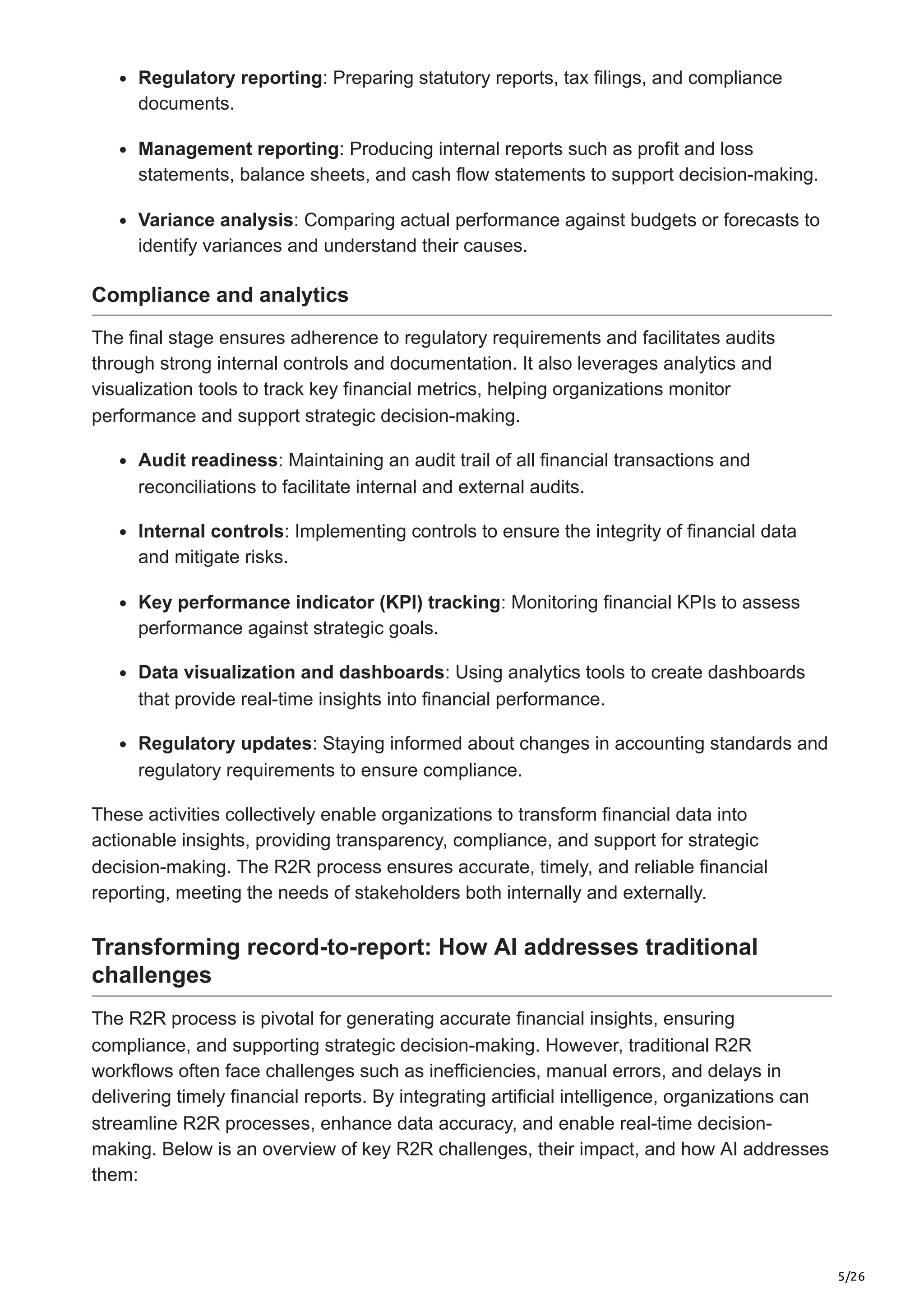 AI in record-to-report Scope integration use cases challenges and ...