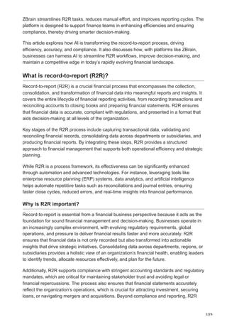 AI in record-to-report Scope integration use cases challenges and ...