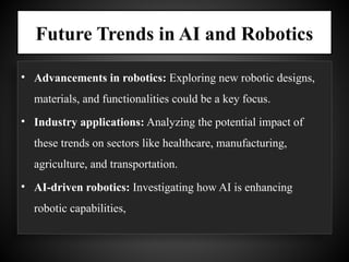 Artificial intelligence Robotics Presentation .pptx