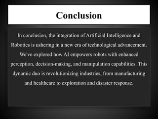 Artificial intelligence Robotics Presentation .pptx