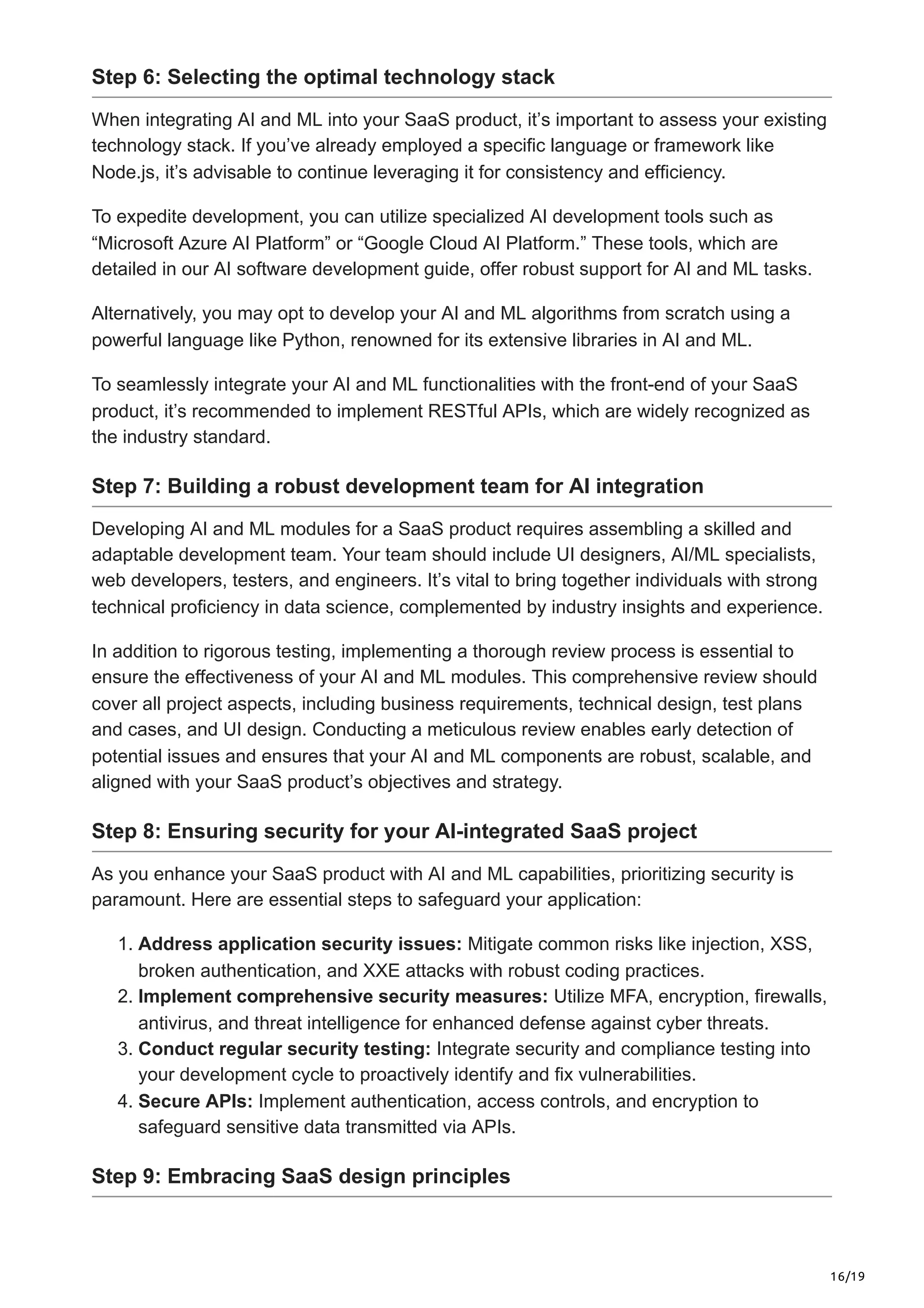 AI in SaaS Benefits applications implementation and development.pdf