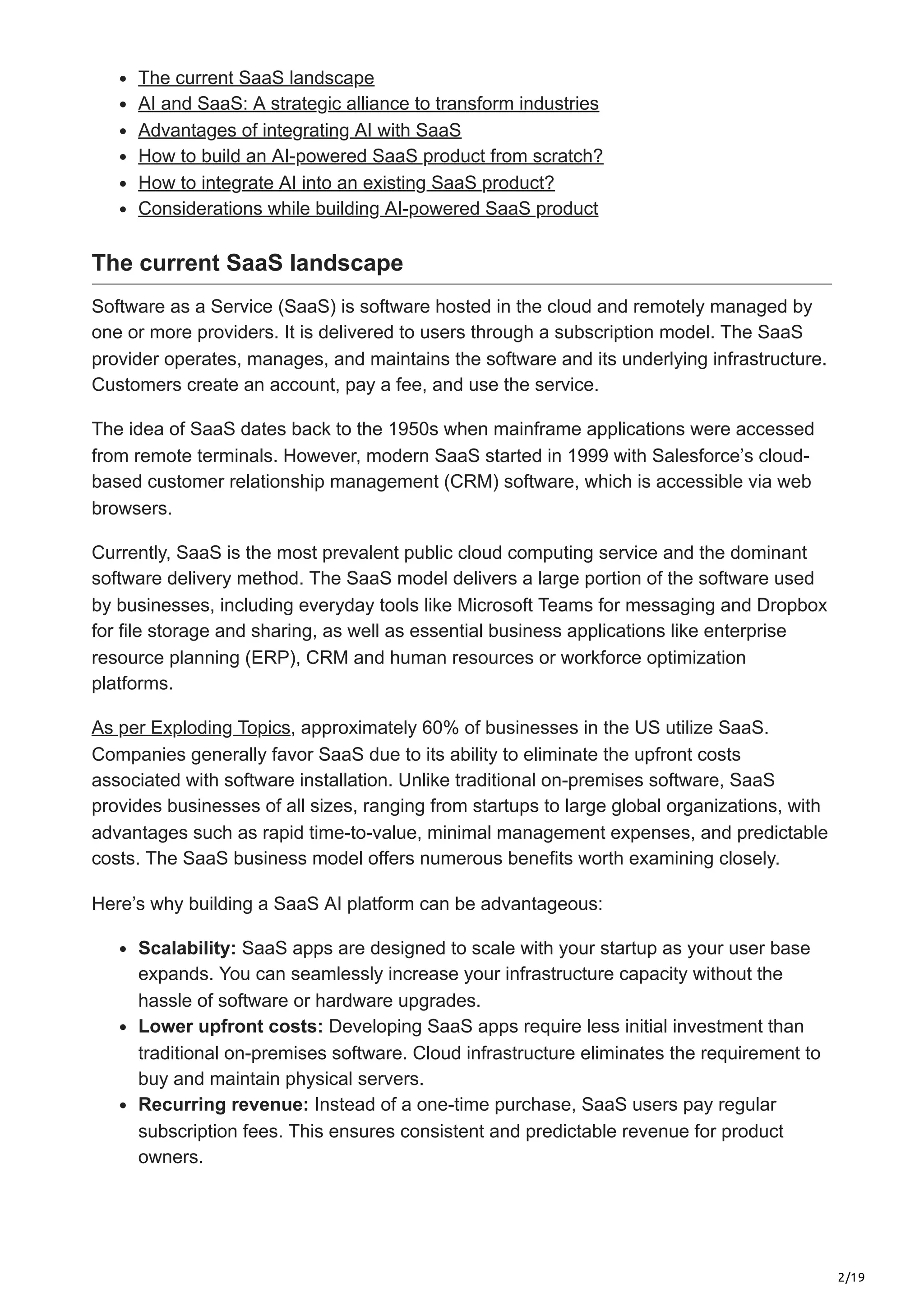 AI in SaaS Benefits applications implementation and development.pdf