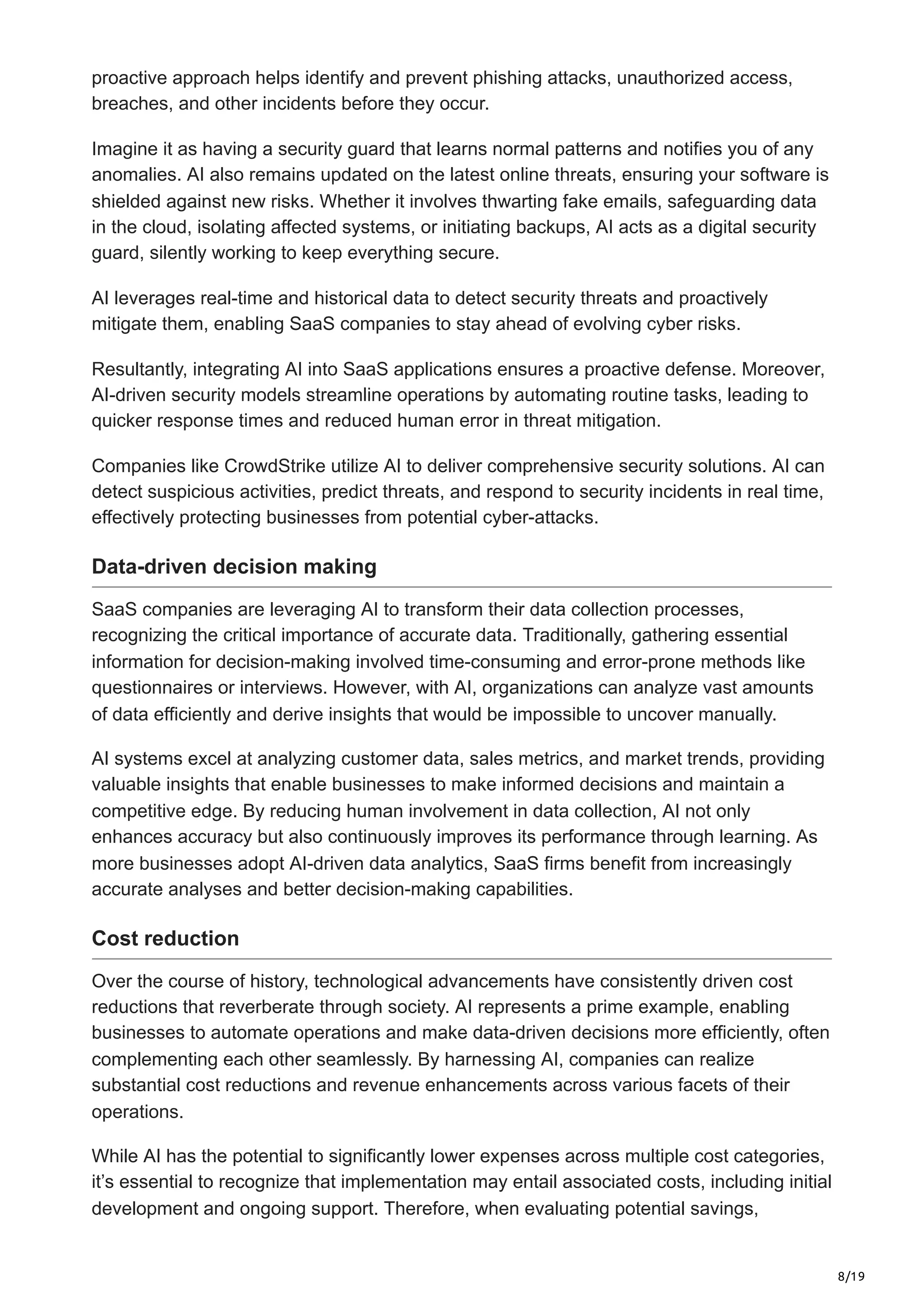 AI in SaaS Benefits applications implementation and development.pdf