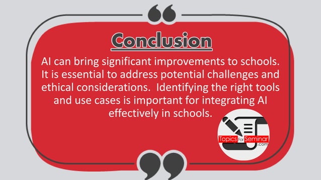 Artificial Intelligence (A.I.) in Schools (PPT) | PDF