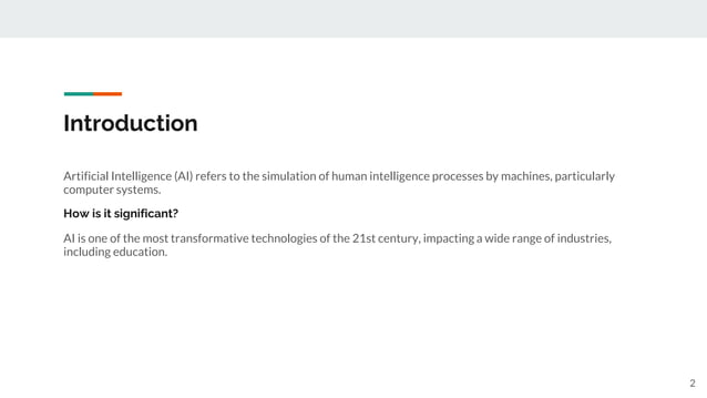 Ai In Schools Transforming Education 1 Pptx