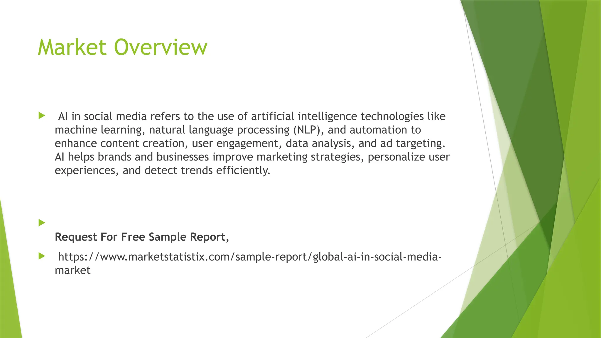 AI in Social Media: Transforming Engagement, Content, and Market Dynamics | PPT