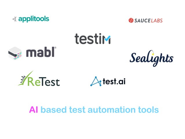 Ai in software automation testing - testim.io