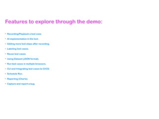 Ai in software automation testing - testim.io