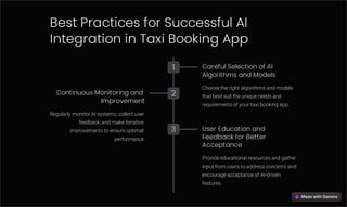 How to Integrate AI in Taxi Booking App? | PDF