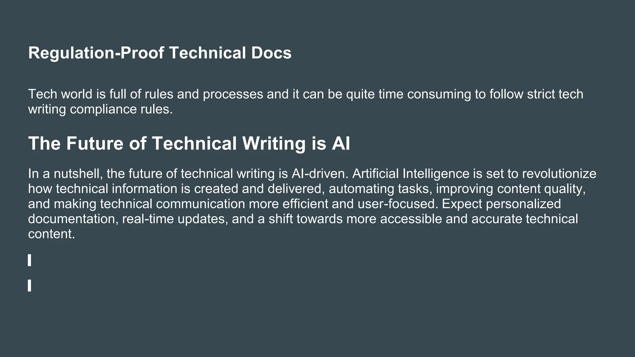 AI IN TECHNICAL WRITING – EXAMPLES AND REUSABLE PROMPTS.pptx