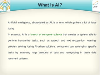 AI Applications in telecommunication industry | PPTX