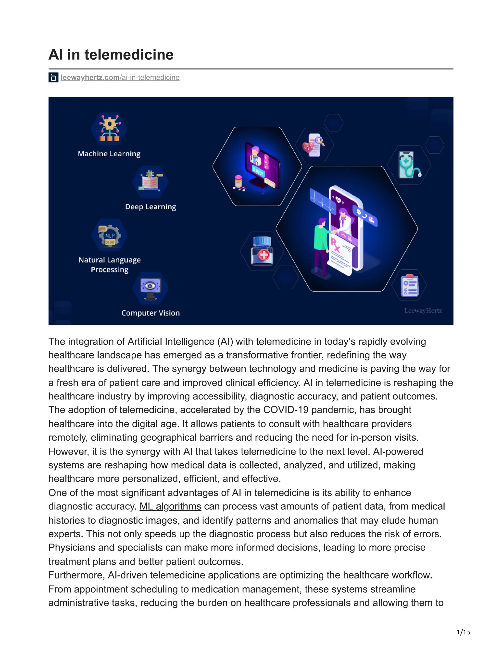 AI in telemedicine: Shaping a new era of virtual healthcare.pdf