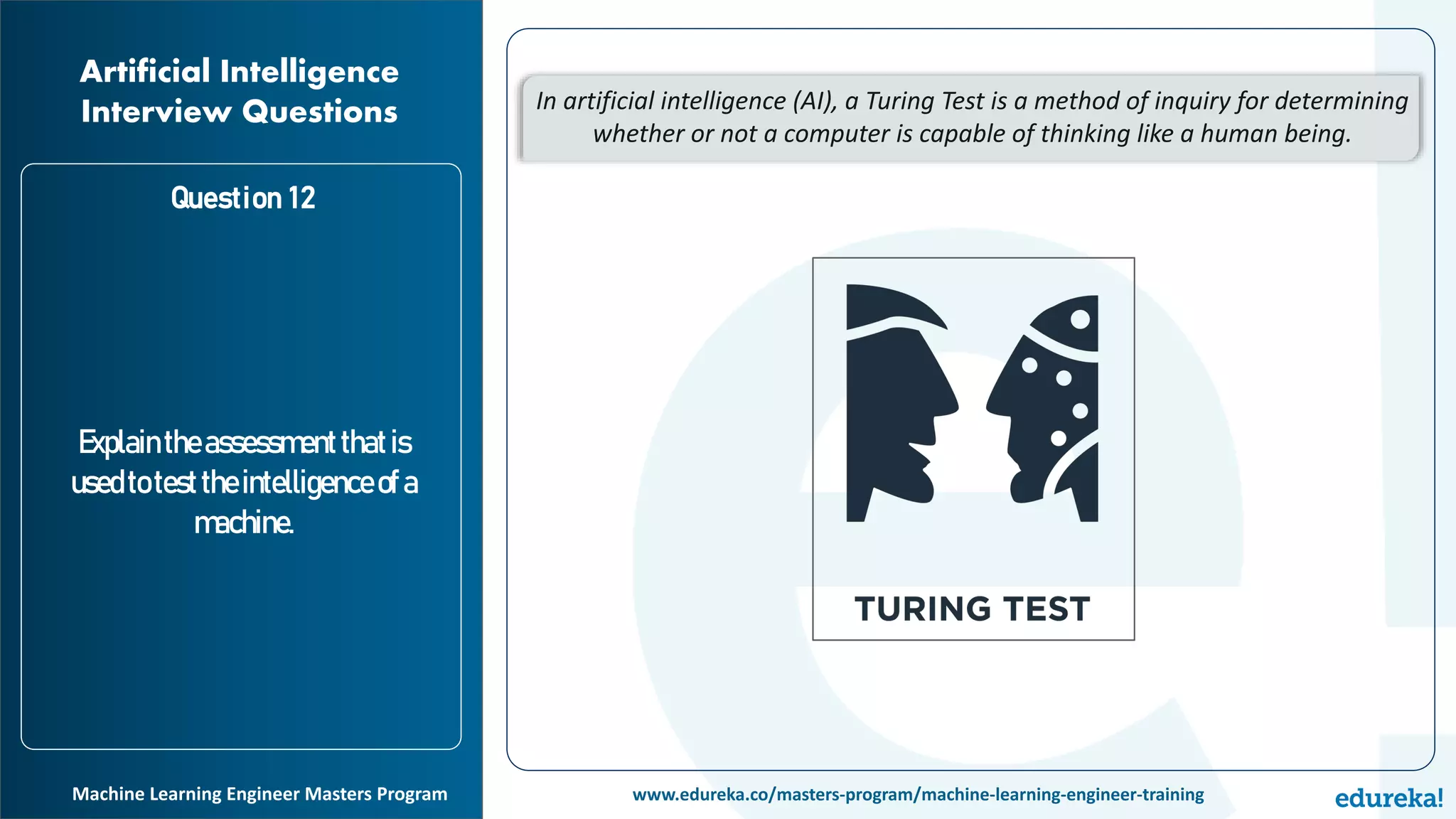 Artificial Intelligence (AI) Interview Questions and Answers | Edureka | PDF | Technology ...