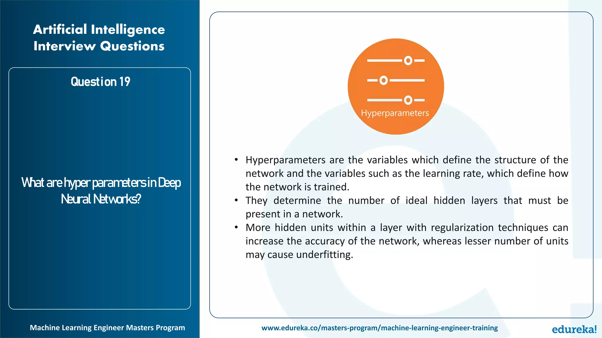 Artificial Intelligence (AI) Interview Questions and Answers | Edureka | PDF | Technology ...