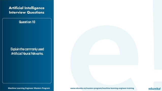Artificial Intelligence (AI) Interview Questions and Answers | Edureka | PDF | Technology ...