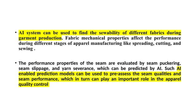 Application of Artificial Intelligence (AI) in Textile and Apparel Quality Control.pptx