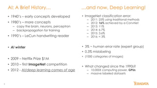 AI in the Enterprise: Past, Present & Future - StampedeCon AI Summit 2017 | PDF