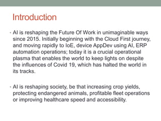 AI in the new normal post Covid | PPT